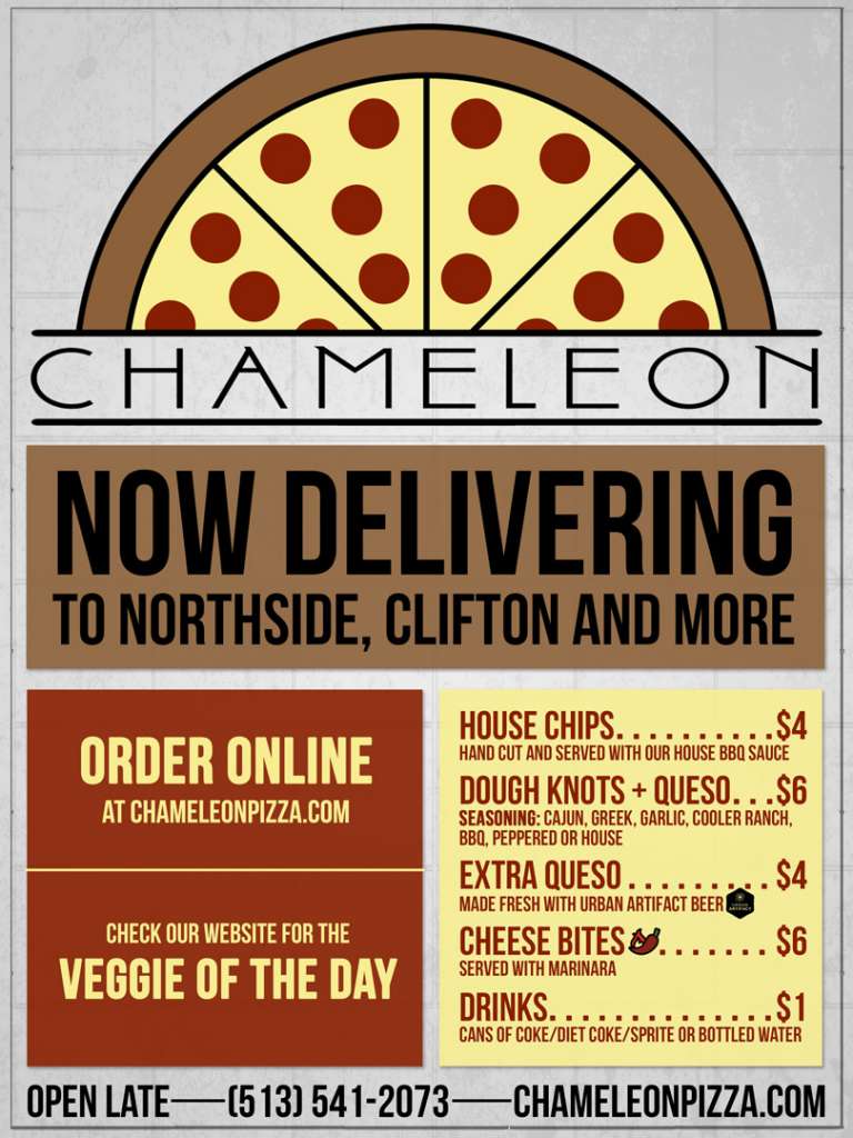 Menu | Chameleon Pizza